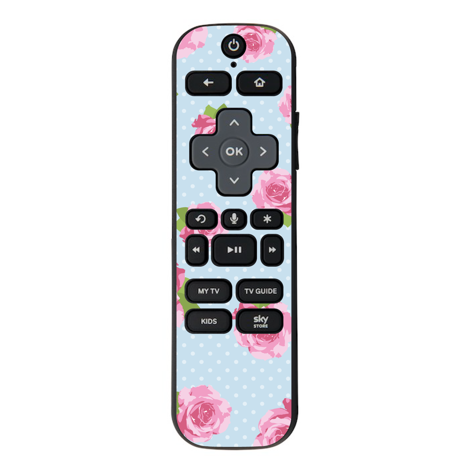 Blue Shabby Chic Design, Vinyl sticker for NOW TV Smart Remote with ...