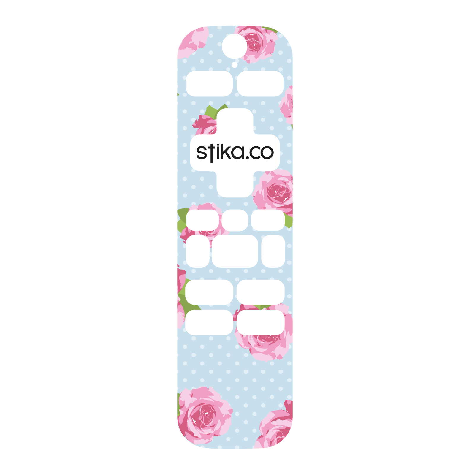 Blue Shabby Chic Design, Vinyl sticker for NOW TV Smart Remote with ...