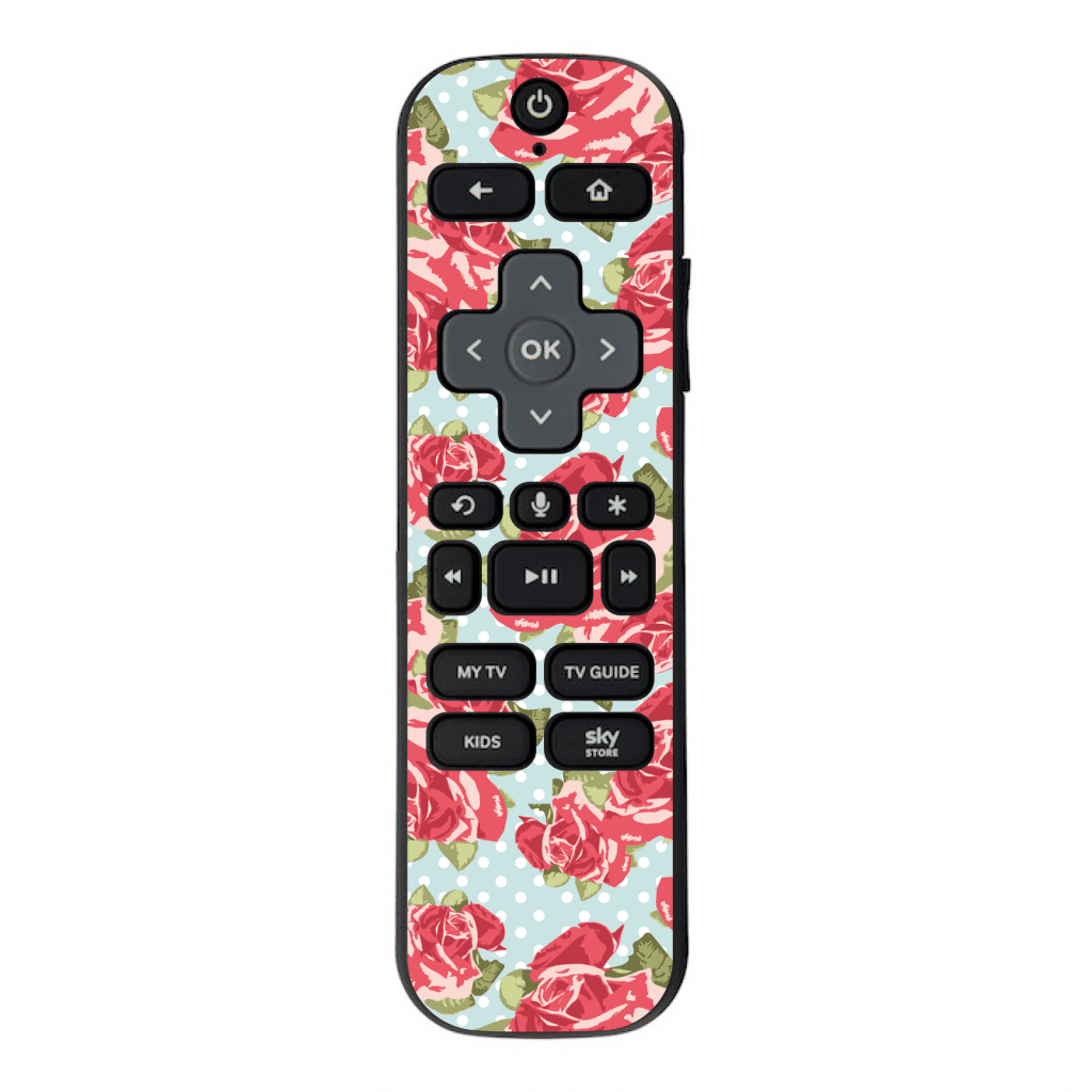 Big Roses Shabby Chic Design, Vinyl sticker for NOW TV Smart Remote ...
