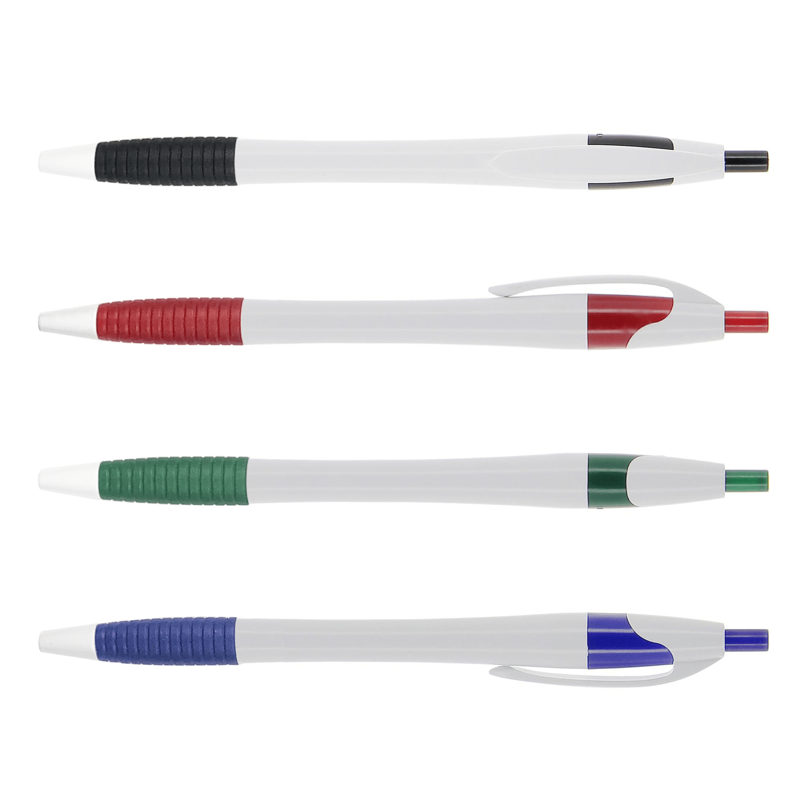 Retractable Curved Grip Pen, Custom printed personalised pens - stika.co