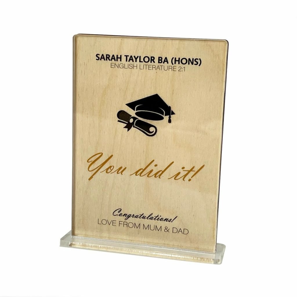 Personalised 2021 Graduation Gift Plaque - Laser Cut, Congratulation ...