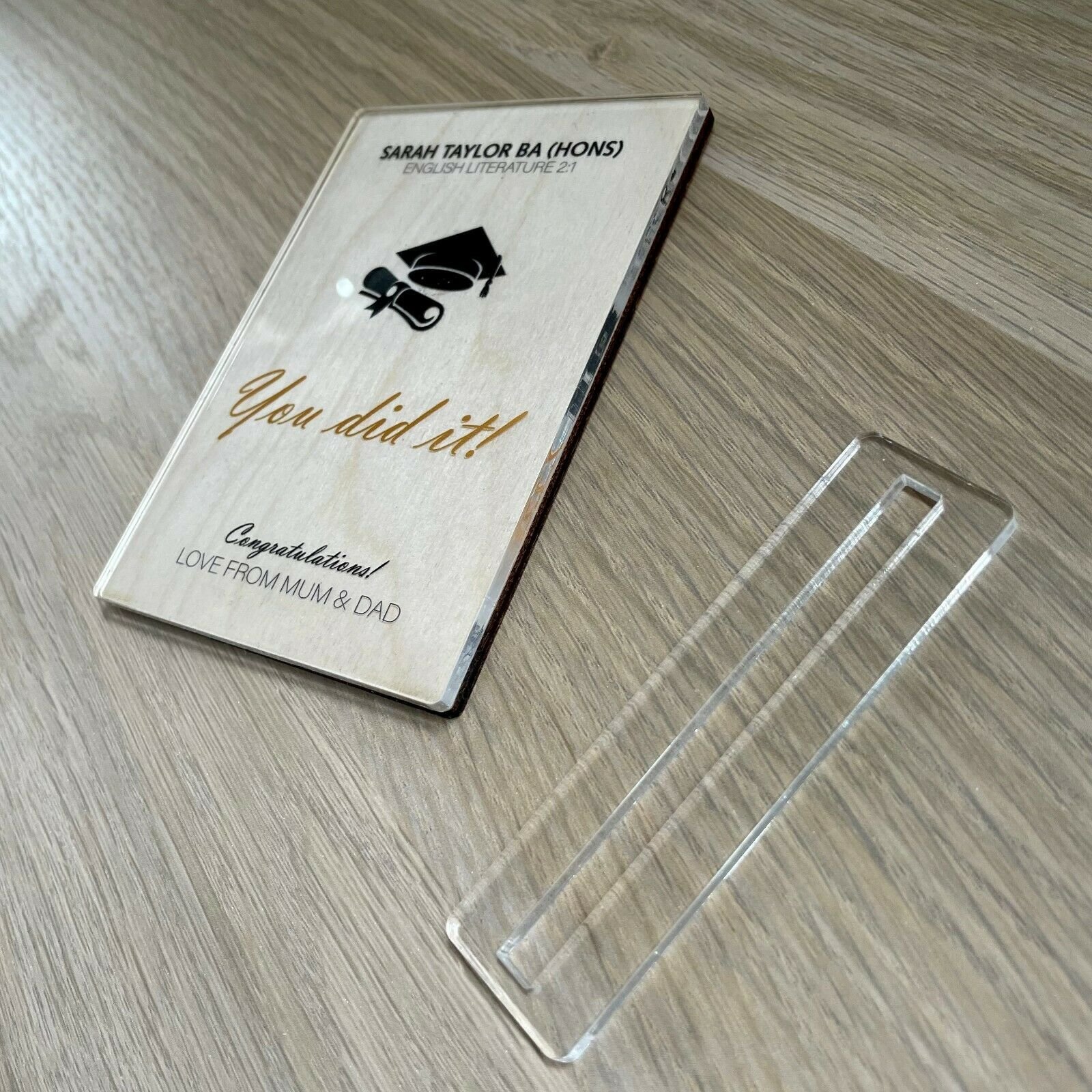 Personalised 2021 Graduation Gift Plaque - Laser Cut, Congratulation ...