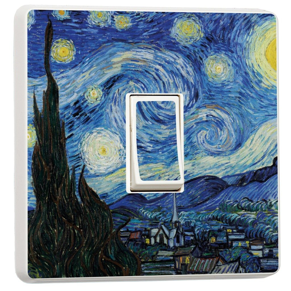Starry Night, Vincent Van Gogh Art Design Light Switch
