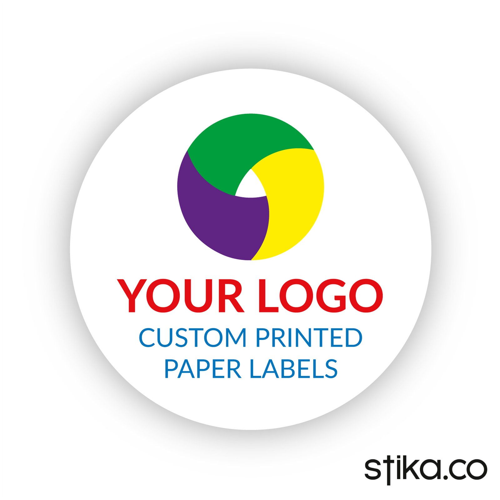 Custom design paper labels, Decorative self-adhesive labels