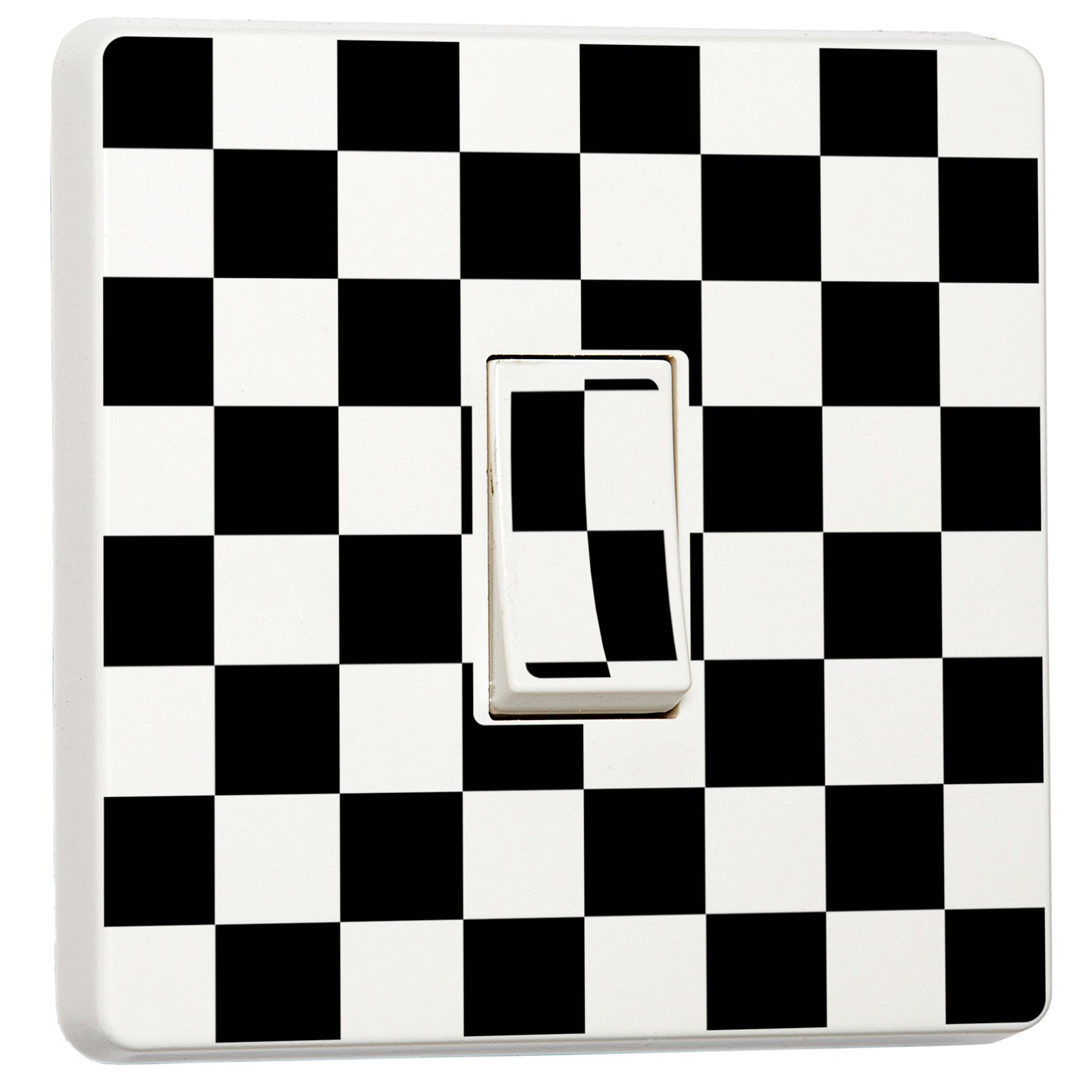 Black and White Checker Print