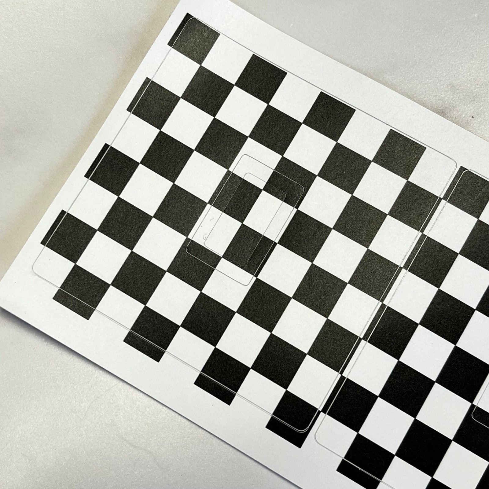 Black and White Checker Print