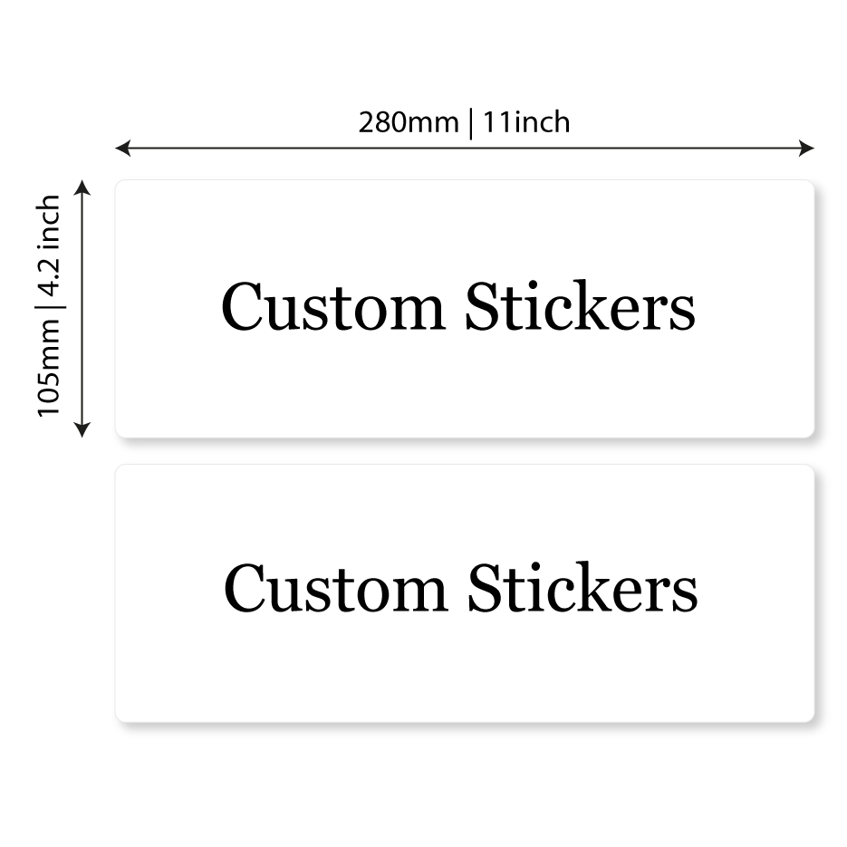Custom printed stickers - full colour personalised stickers